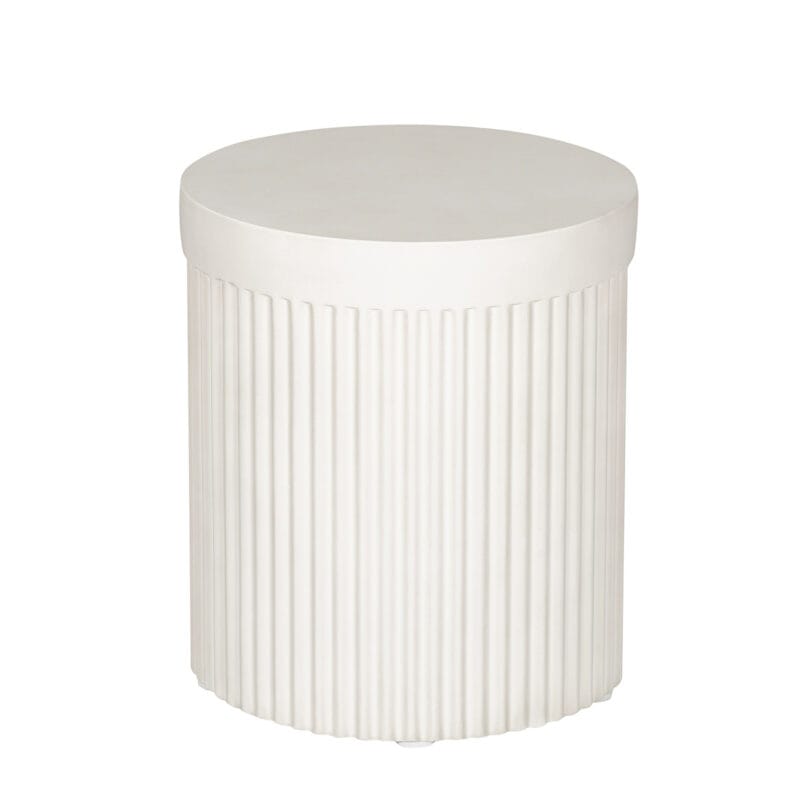 Corinthian Fluted GFRC Stool - Aurora Craft Furniture