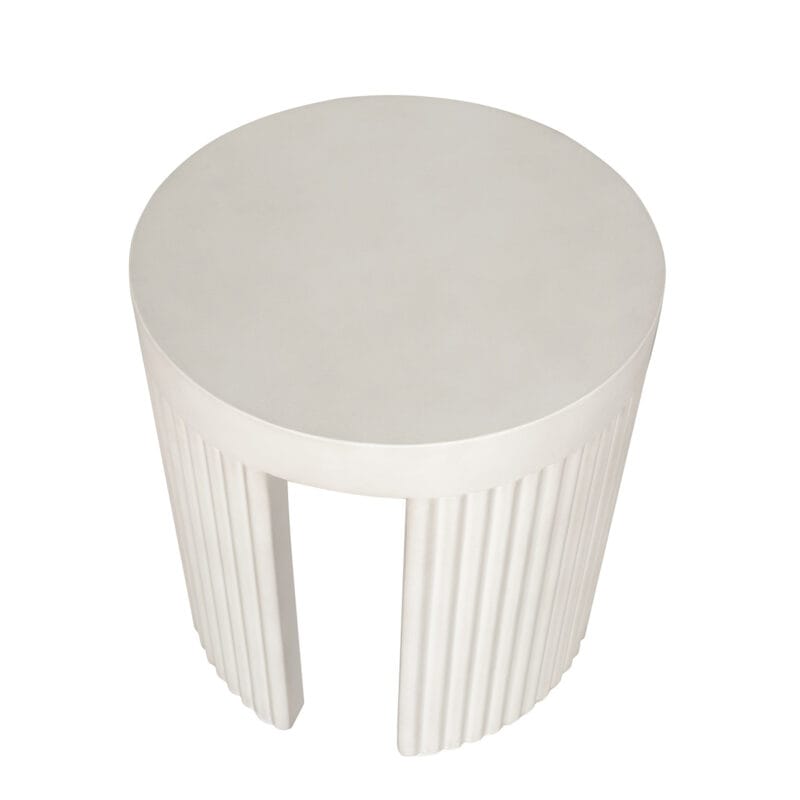 Corinthian Fluted GFRC Stool - Aurora Craft Furniture