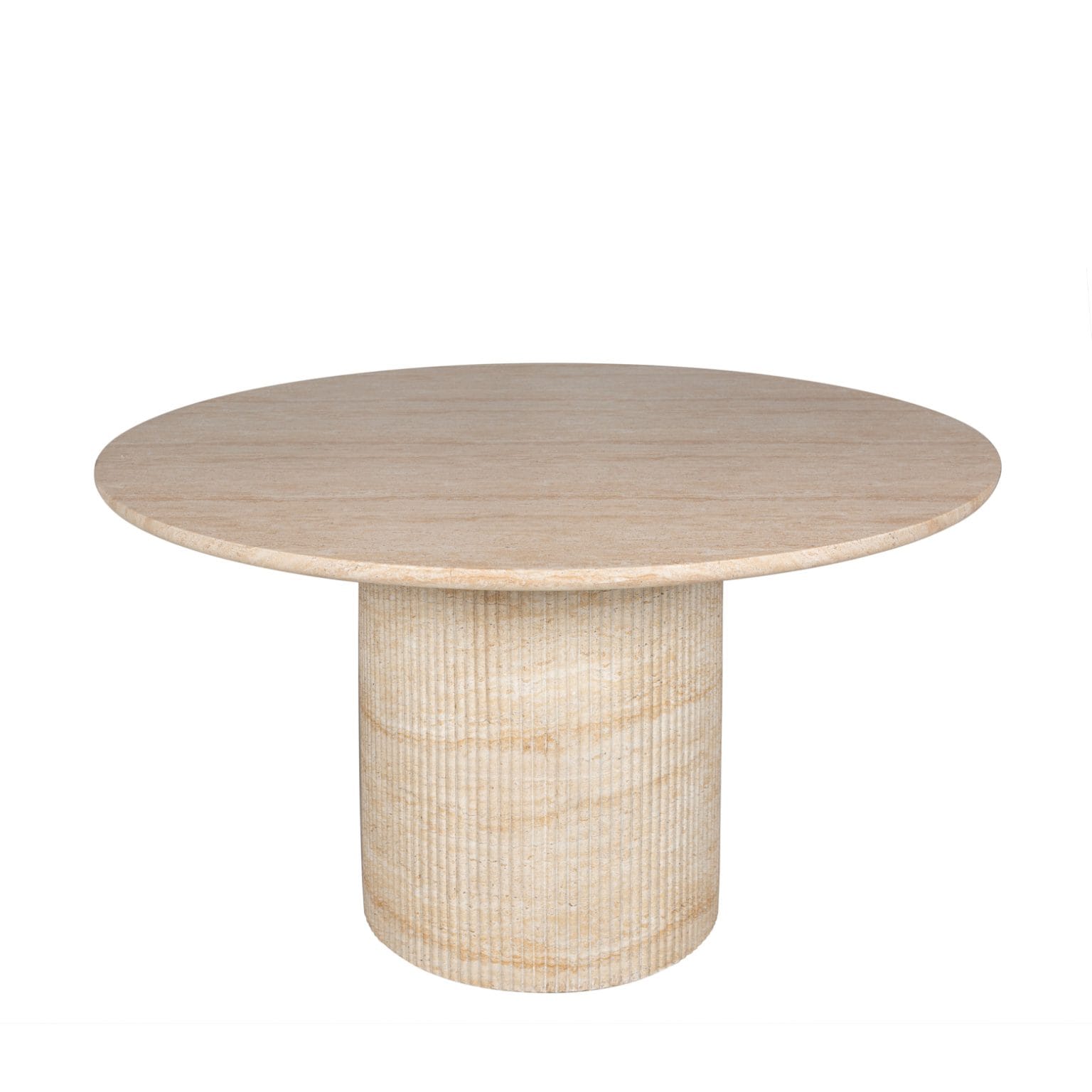 Cylindrical Fluted GFRC Dining Table - Aurora Craft Furniture