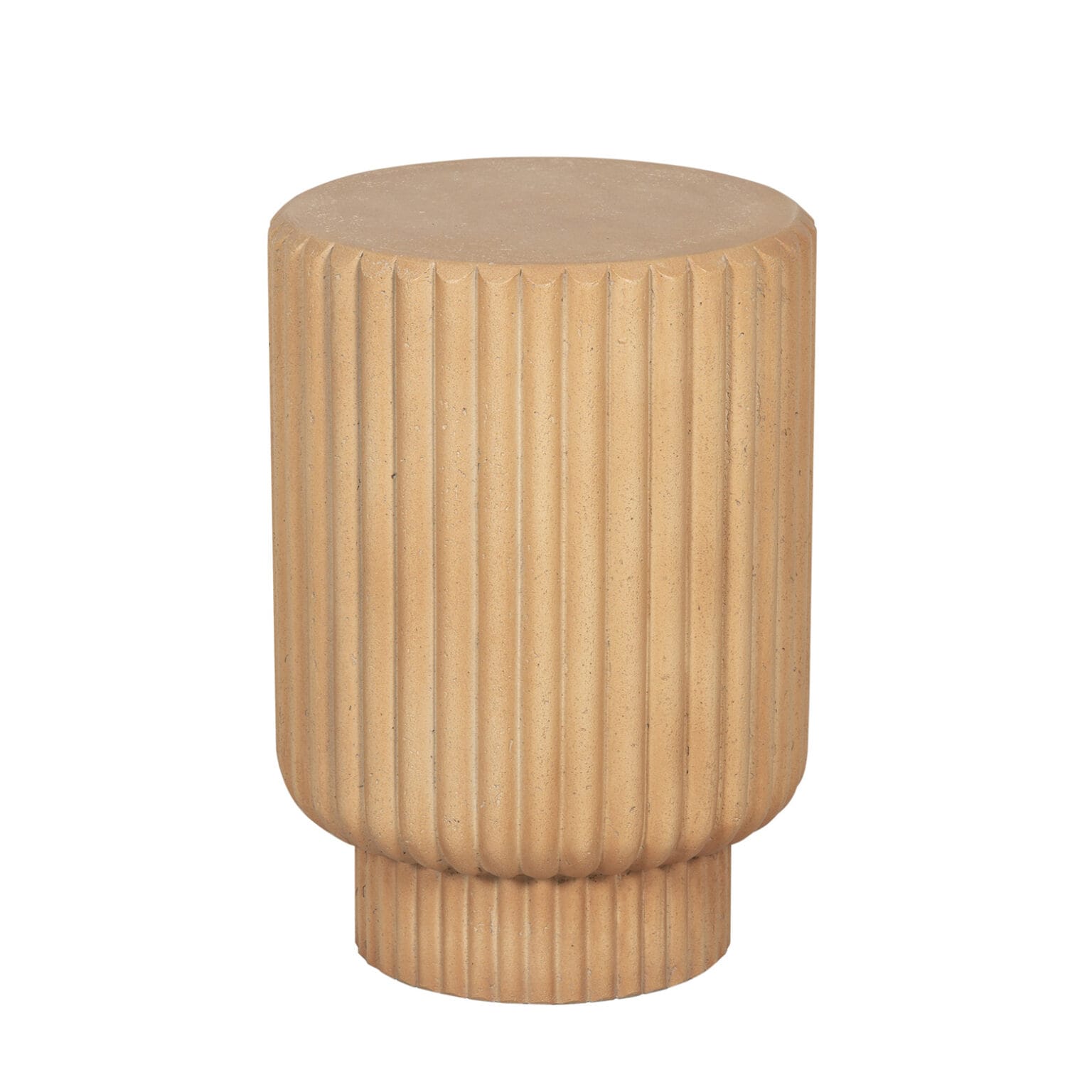 Fluted GFRC Side Table - Aurora Craft Furniture