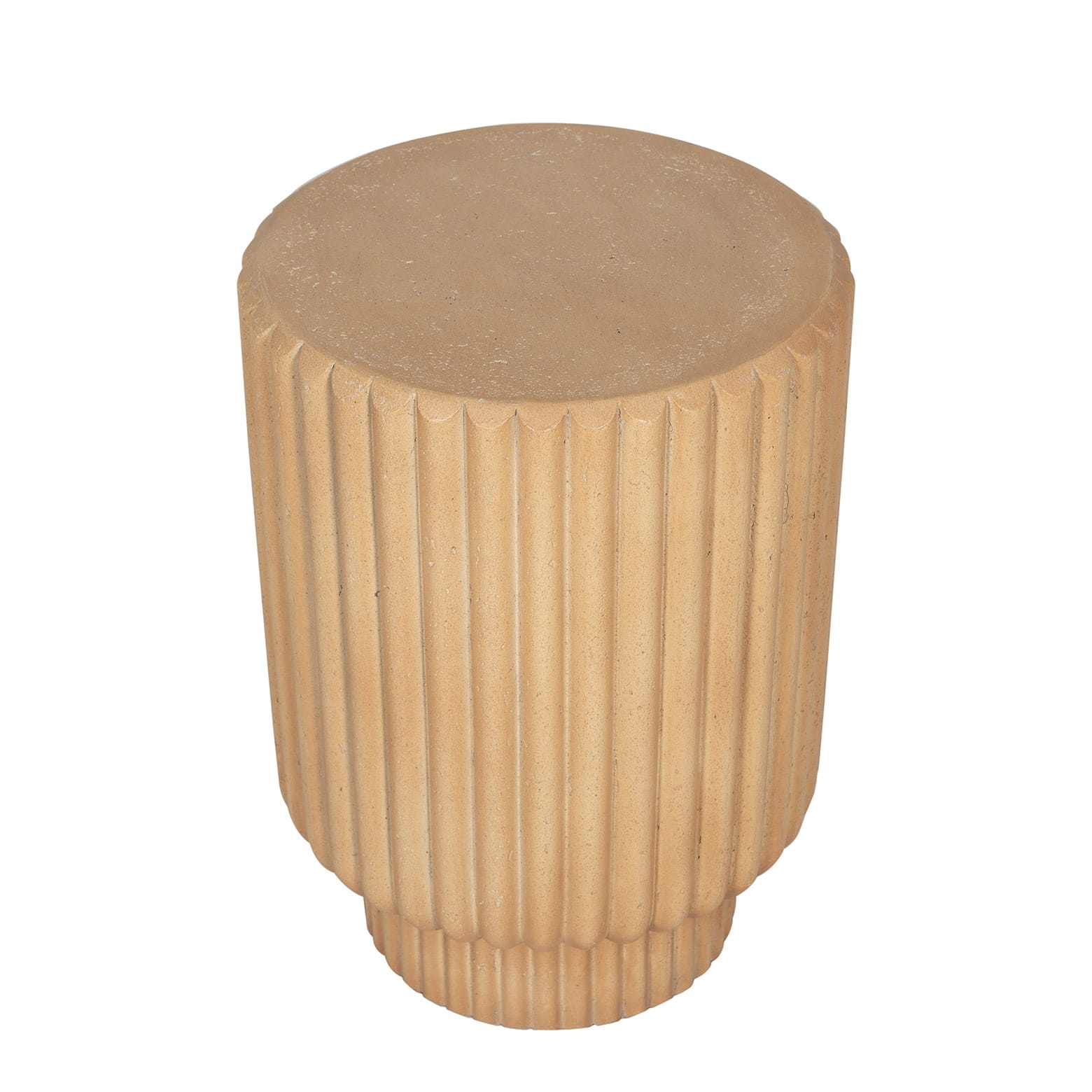 Fluted GFRC Side Table - Aurora Craft Furniture
