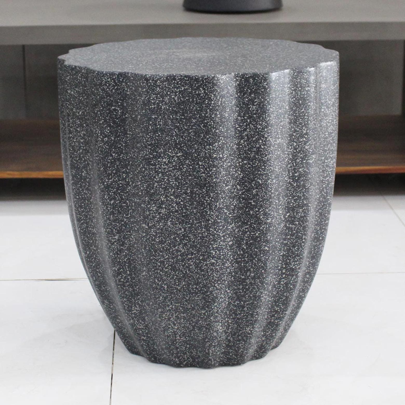 Fluted GFRC Stool - Aurora Craft Furniture