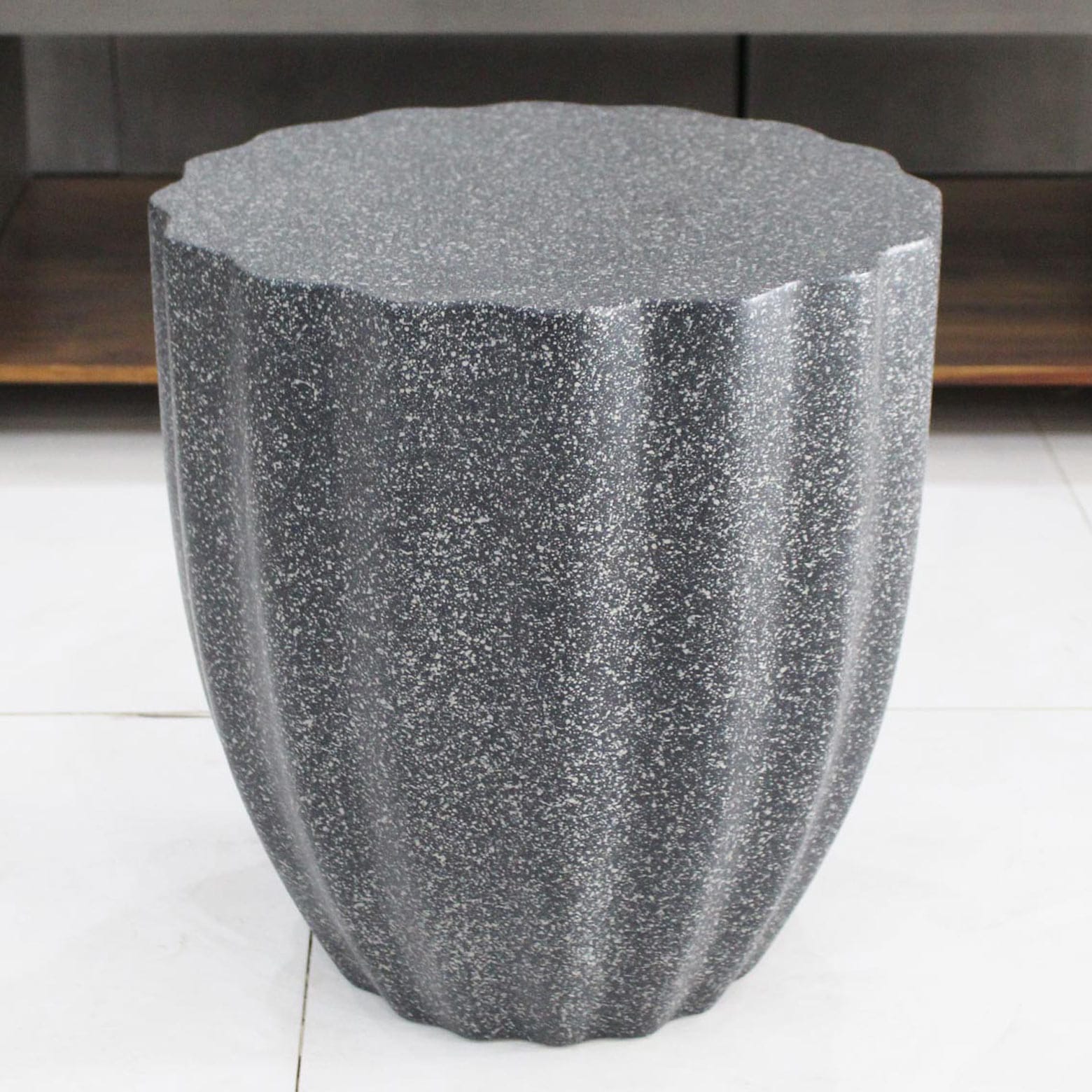 Fluted GFRC Stool - Aurora Craft Furniture