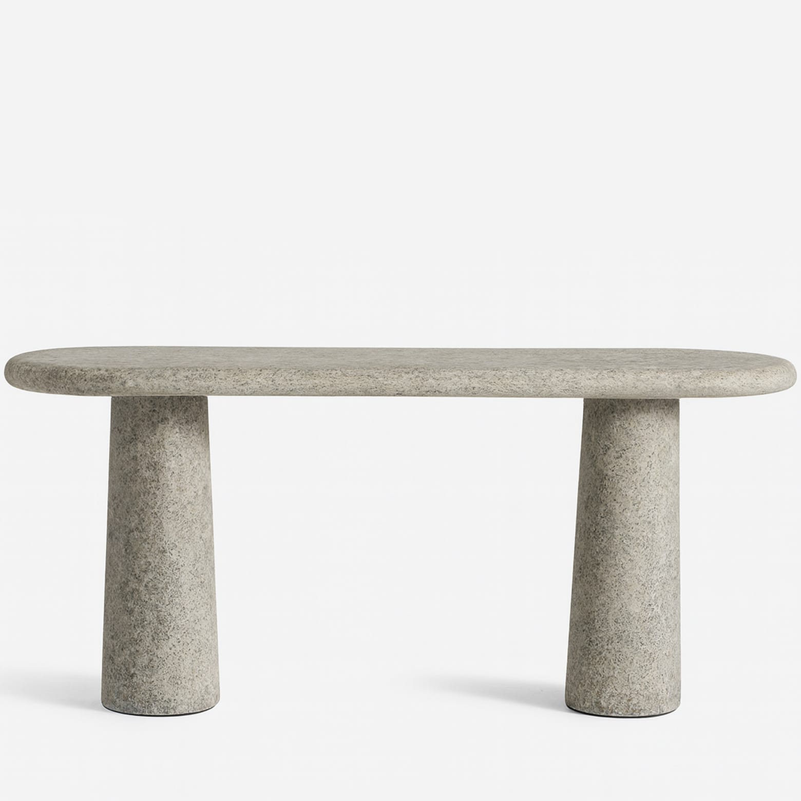 GFRC Console Table with Dual Tapered Cylindrical Base - Aurora Craft ...