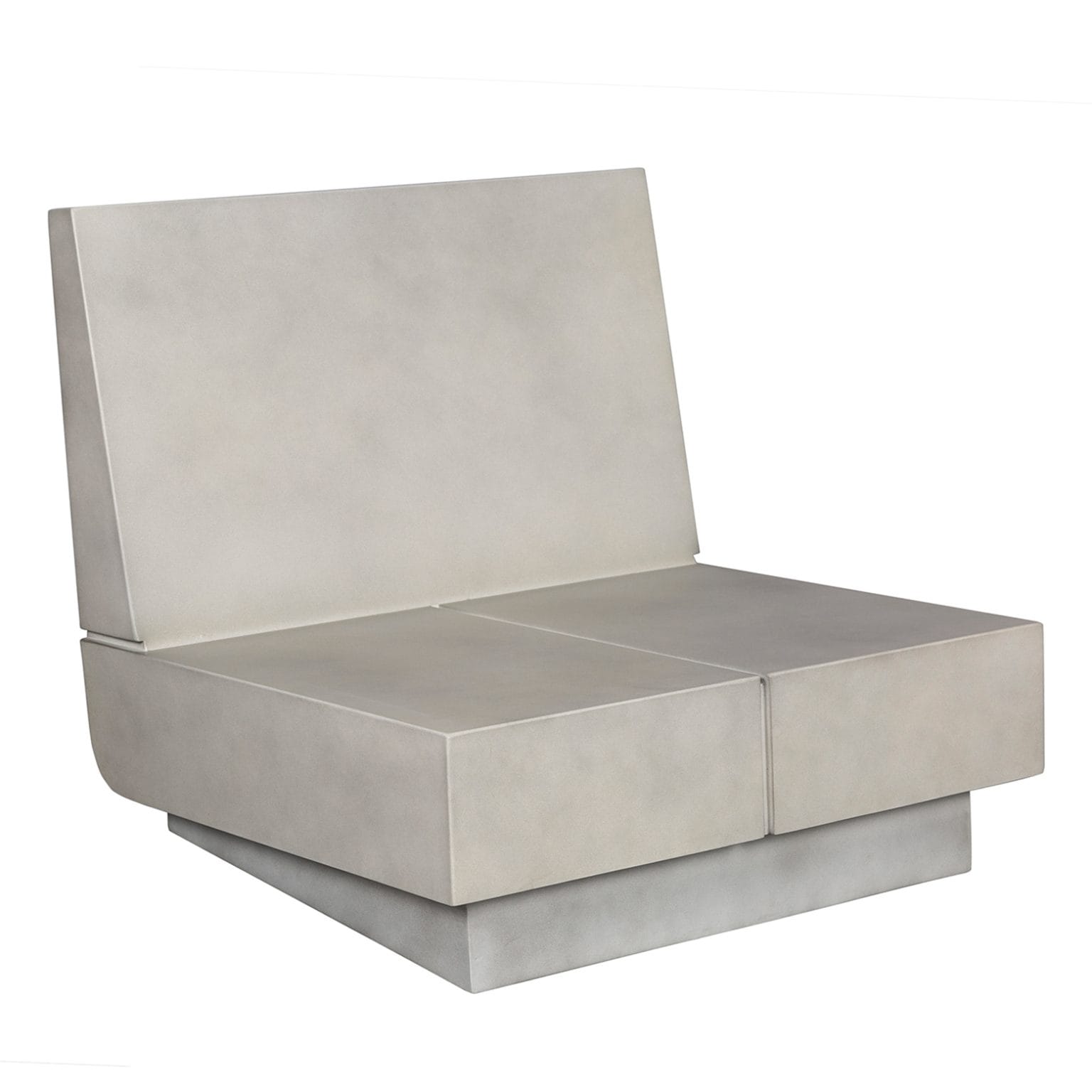 Modular GFRC Sofa with Monolithic Block Form - Aurora Craft Furniture