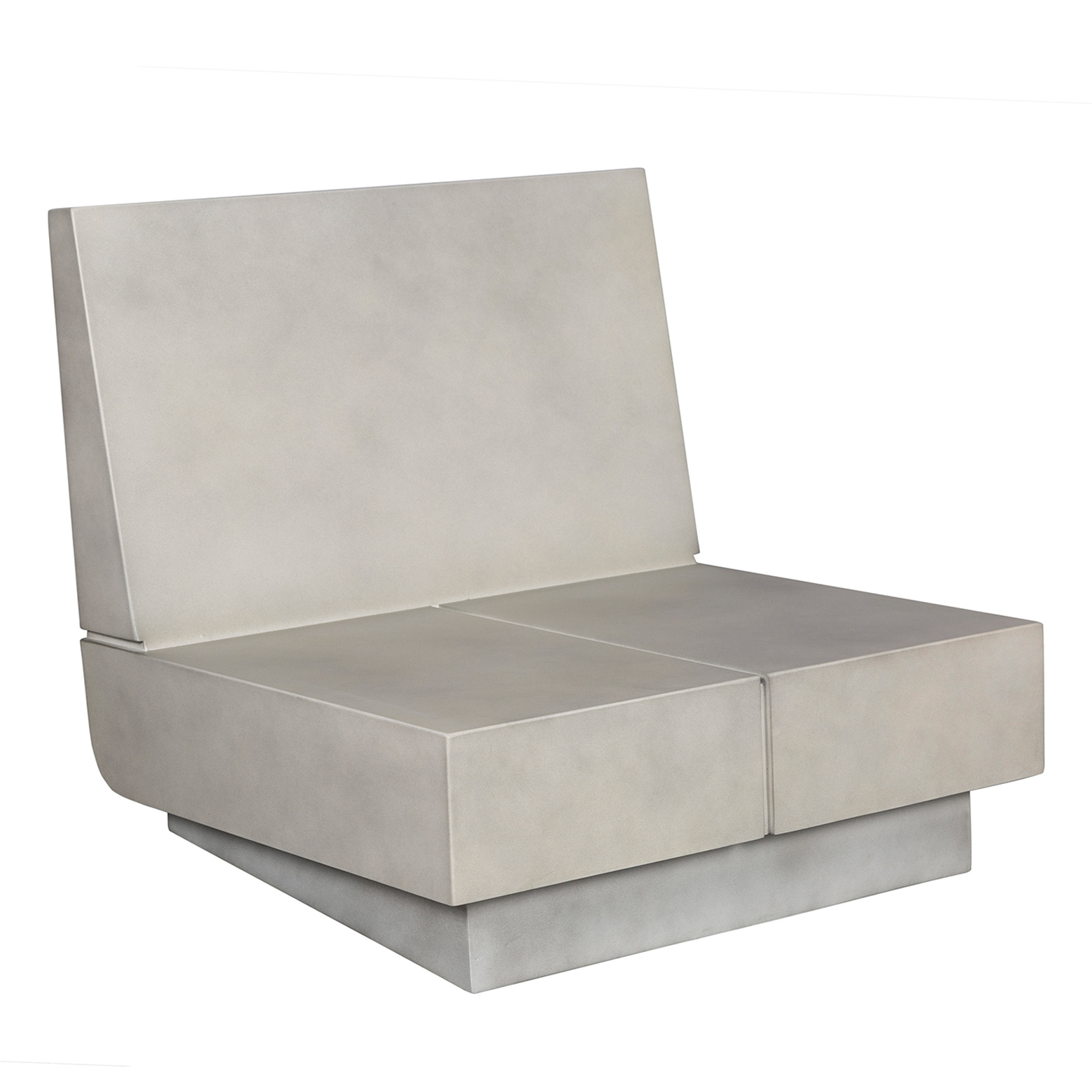 Modular GFRC Sofa with Monolithic Block Form - Aurora Craft Furniture