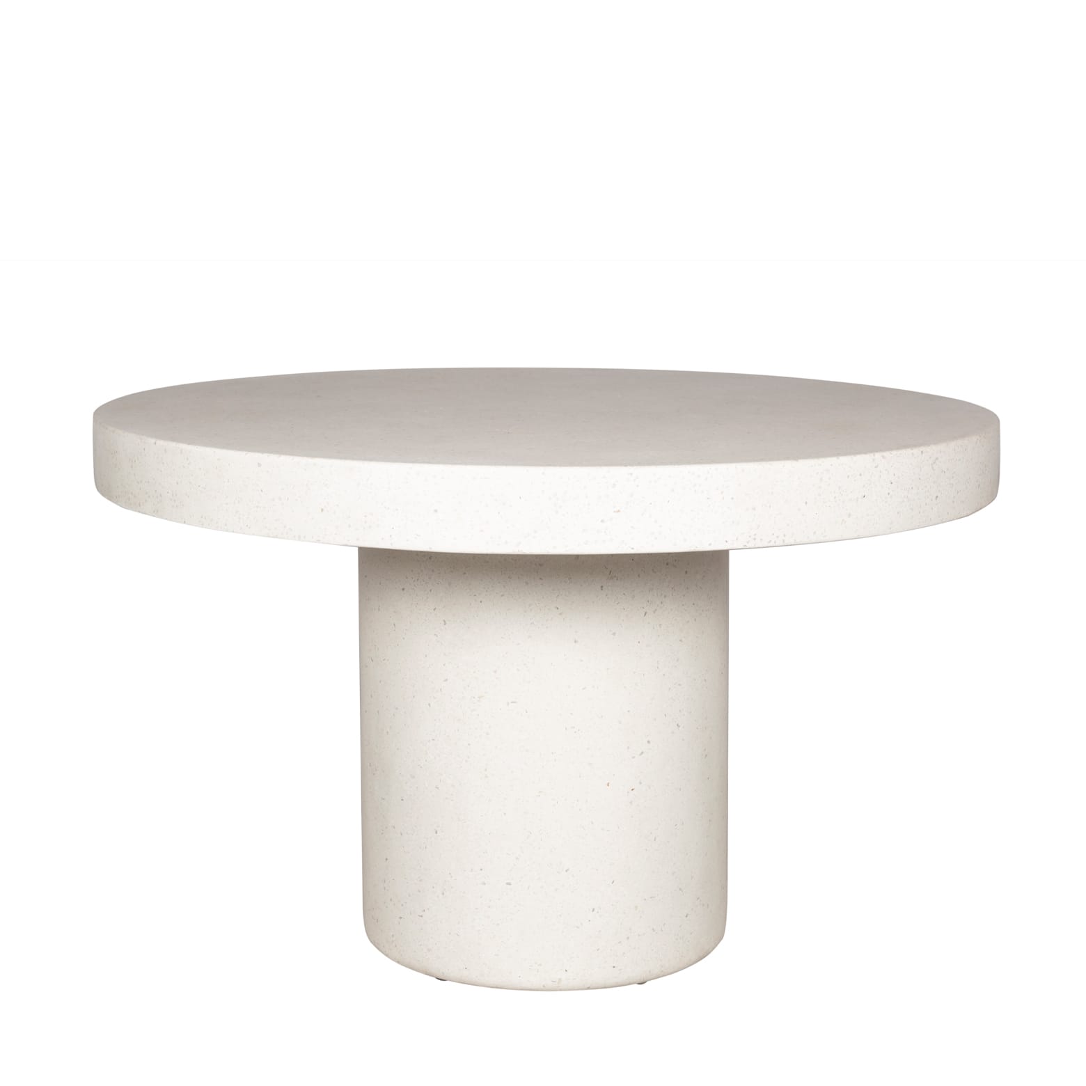 Round GFRC Dining Table with Cylindrical Pedestal Base - Aurora Craft ...