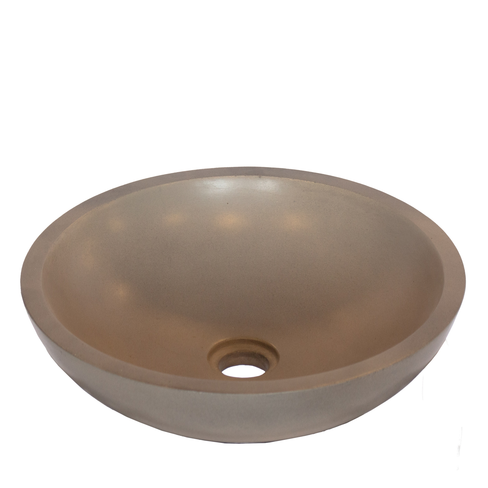 Round GFRC Sink with Smooth Curved Basin - Aurora Craft Furniture